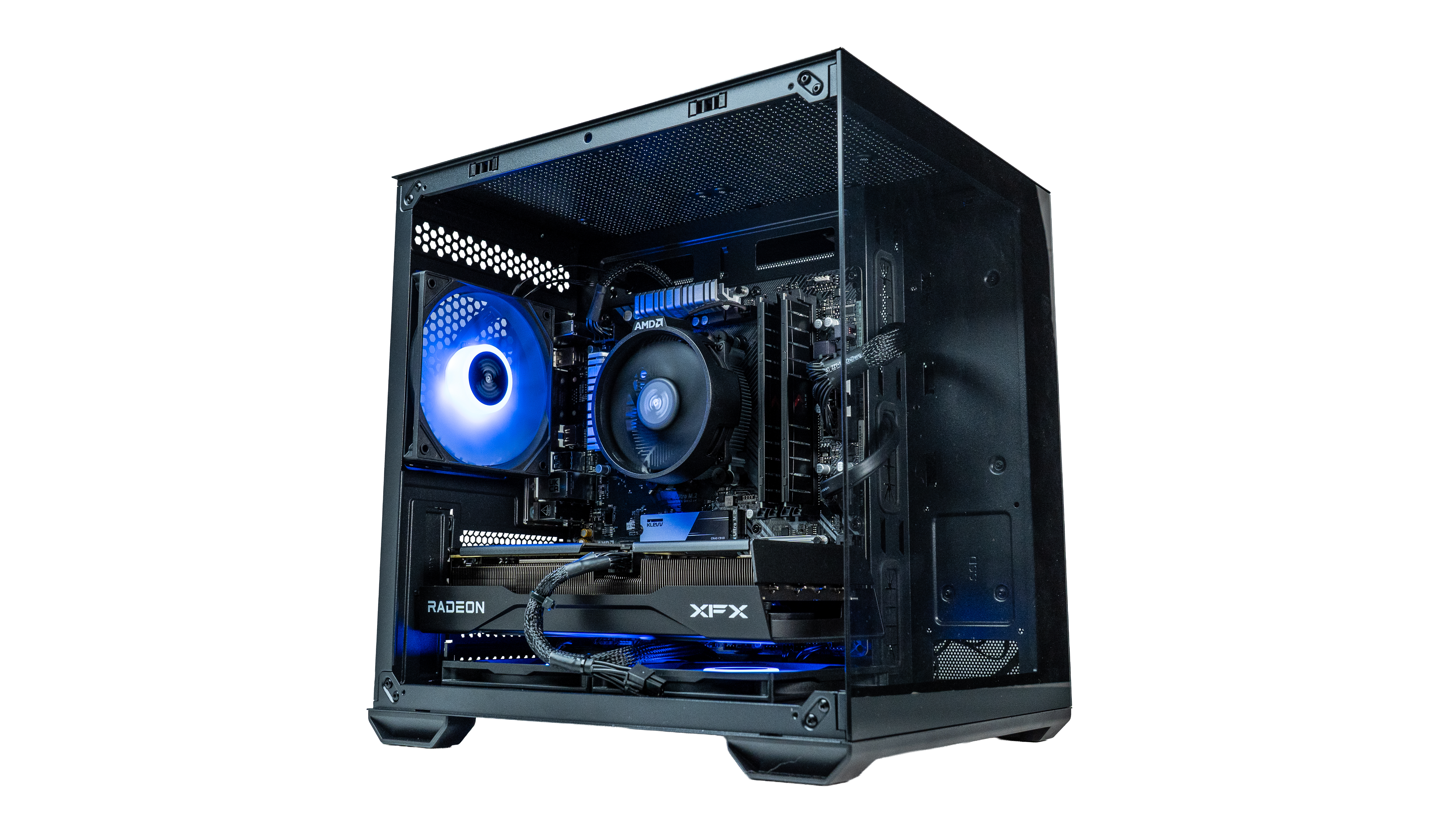 Mid Range Black/Blue Gaming PC – Zach's Tech Turf